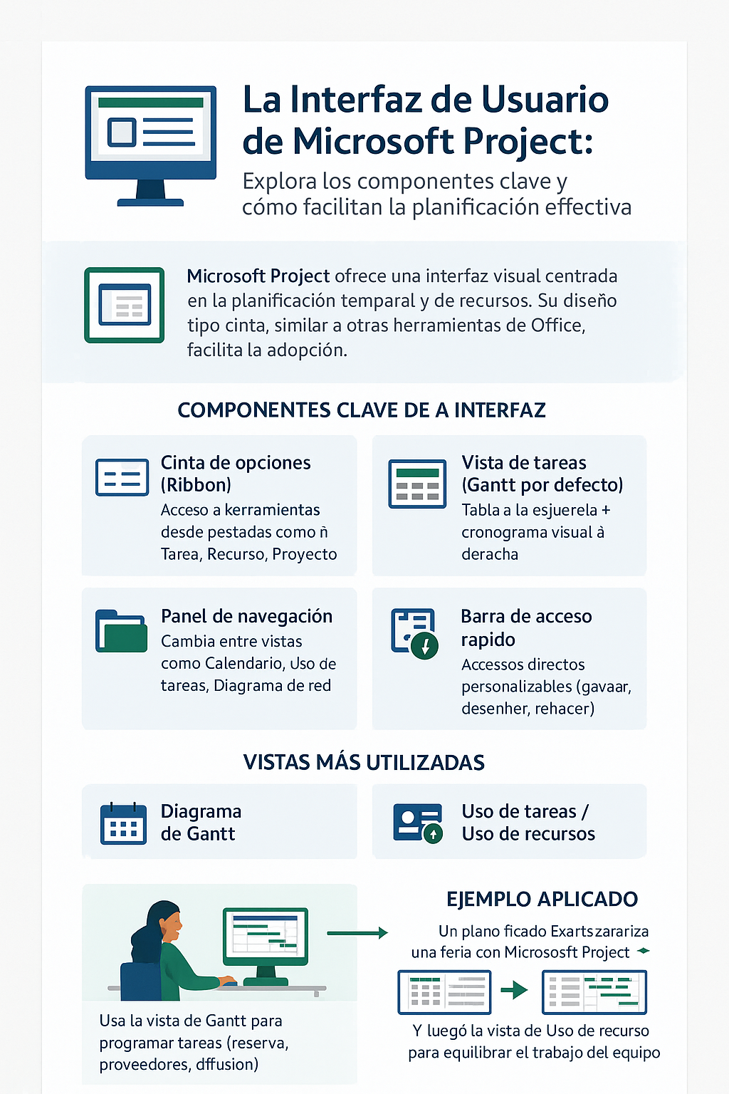 Interfaz de Microsoft Project: navegación, vistas y menús - Academia ...